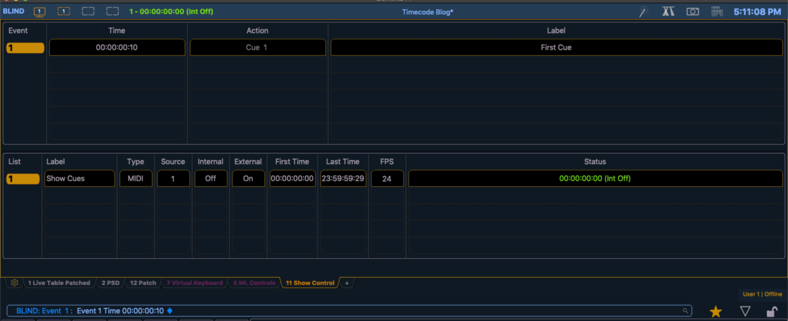 Timecode a Musical – Mark LaPierre Lighting