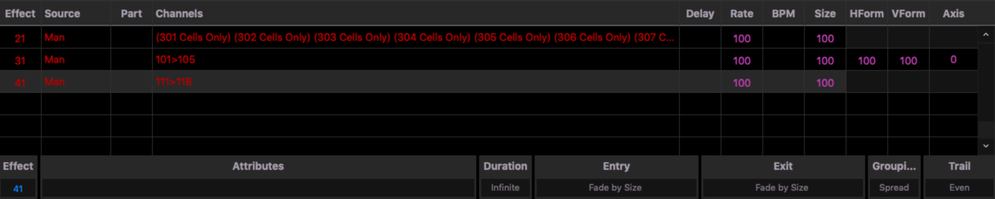 Effects Part Eight: Effects Status Display – Mark LaPierre Lighting