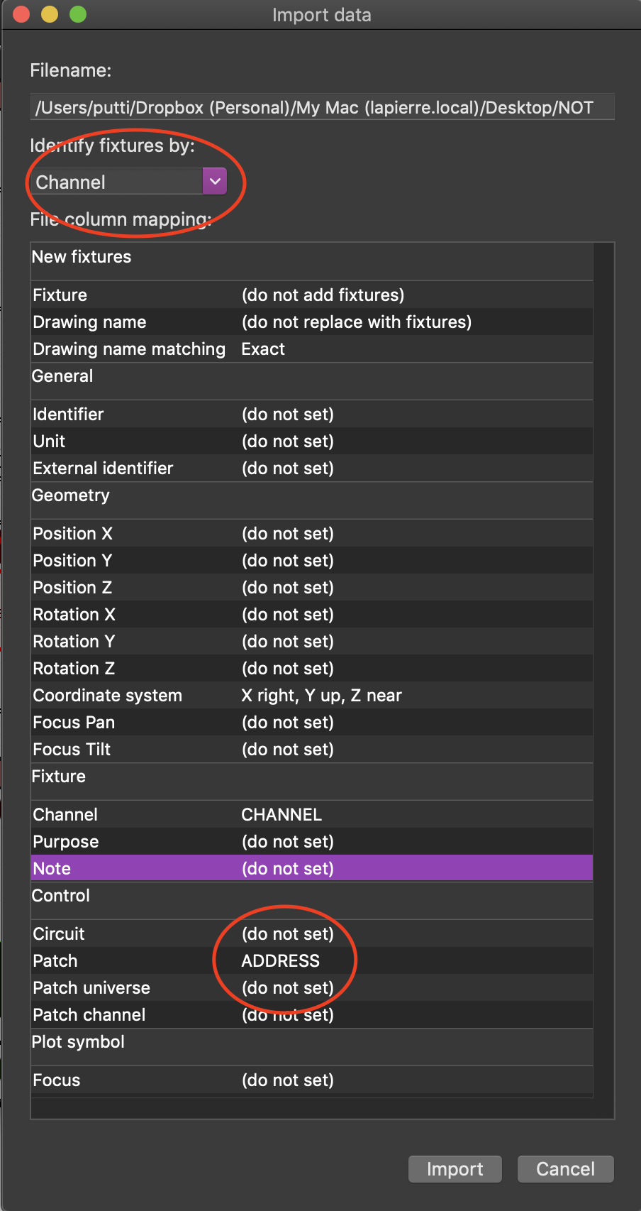 Import Patch from EOS to Capture – Mark LaPierre Lighting
