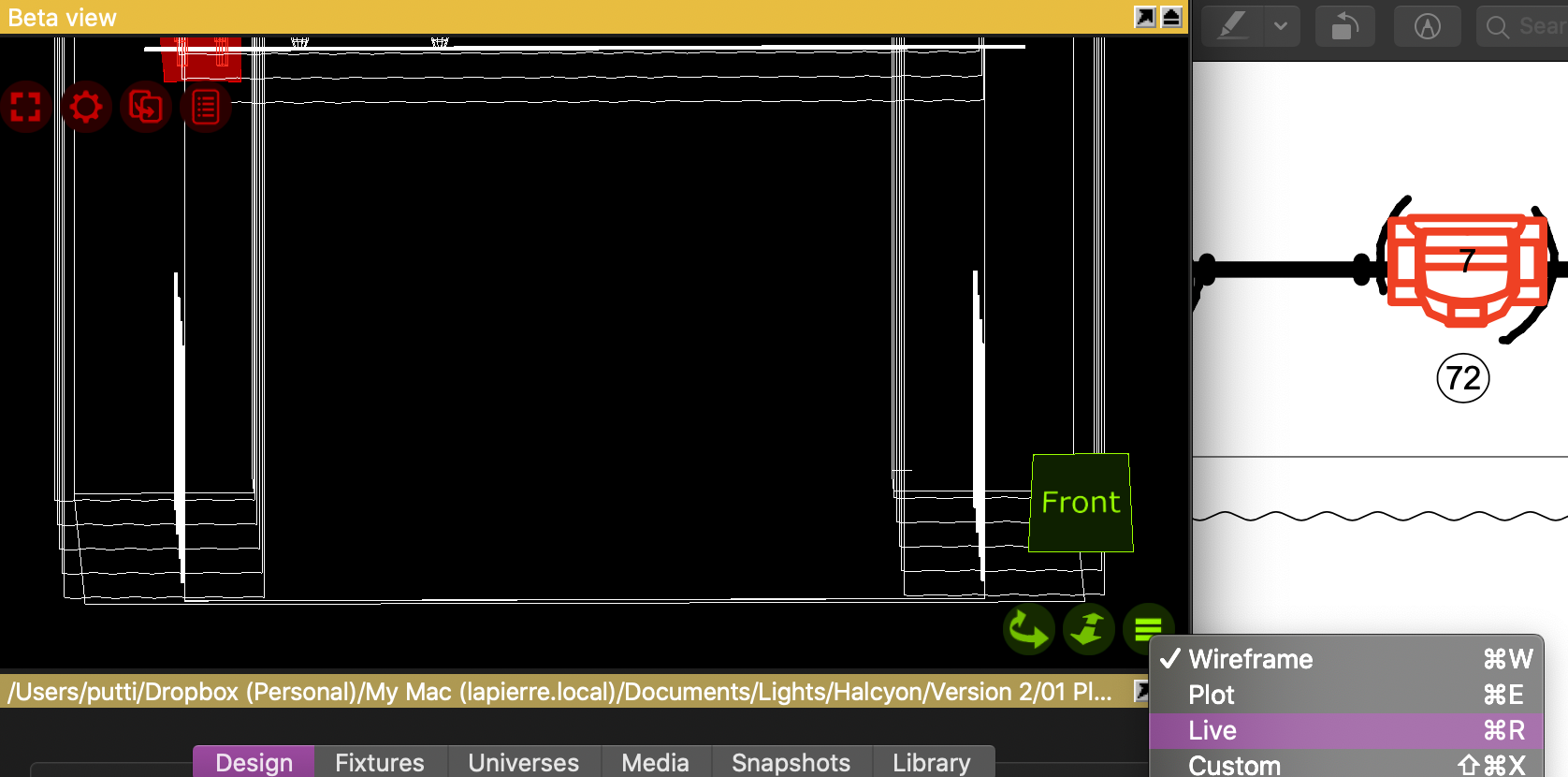 Drafting in Capture 2: Overhead Hang and Focus – Mark LaPierre Lighting