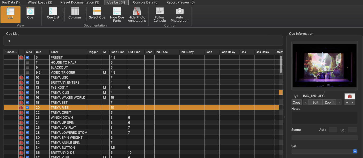 Moving Light Assistant – Mark LaPierre Lighting