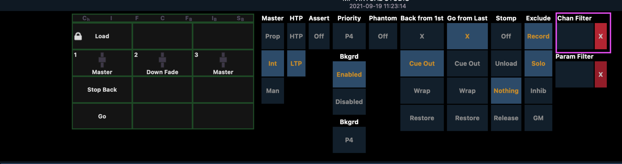 Channel Filter Reversal – Mark LaPierre Lighting