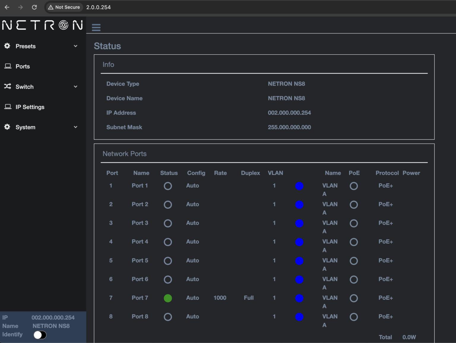NS8 and Zyxel sACN Network Setup – Mark LaPierre Lighting