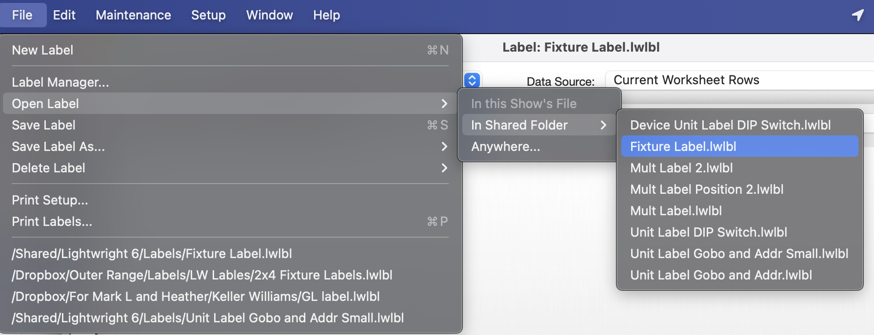 Lightwright Labels – Mark LaPierre Lighting